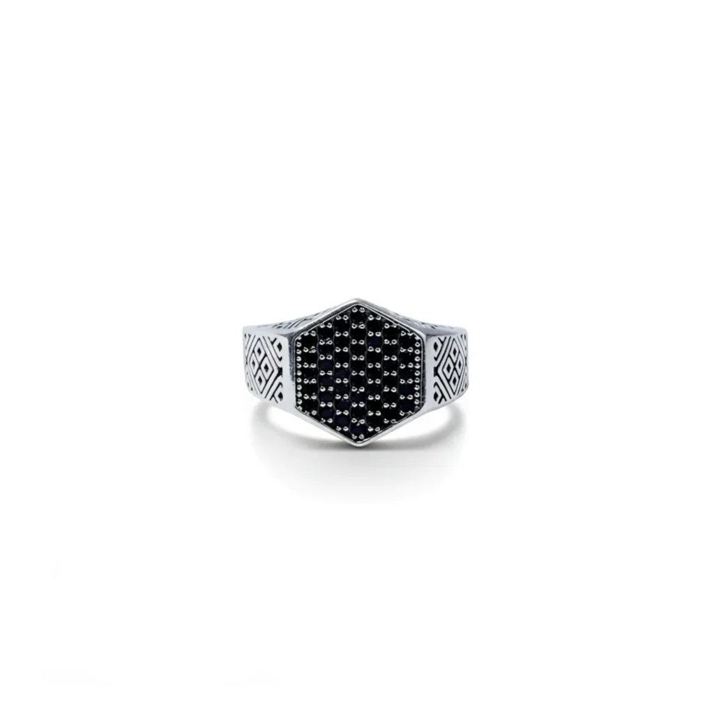 Hexa Tessera Ring | Unique Mens Rings | Illicium London